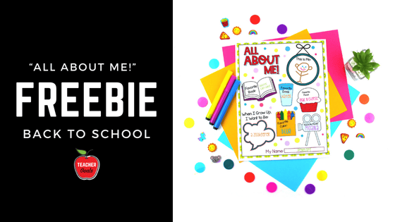 "All About Me" Freebie for Back to School | Elementary