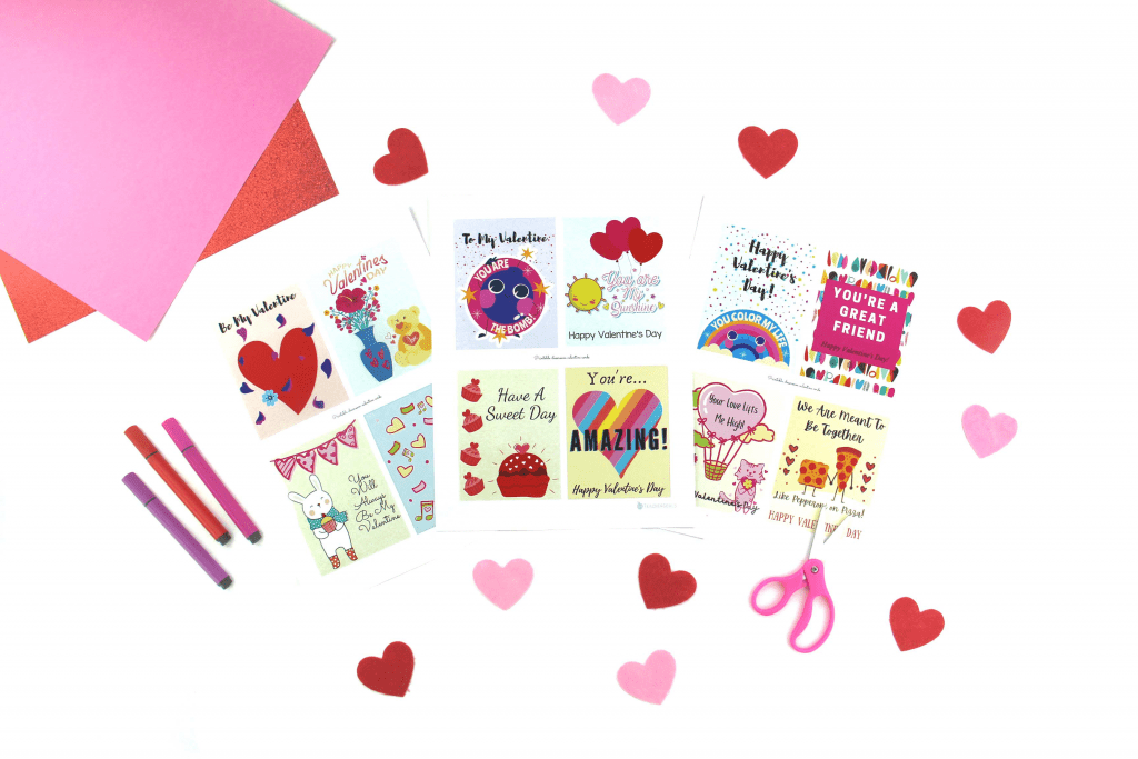 Classroom Printable Valentine's Cards for Your Students