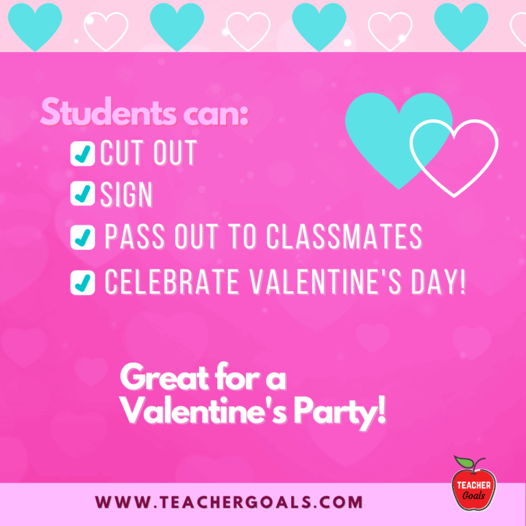 Classroom Printable Valentine's Cards for Your Students