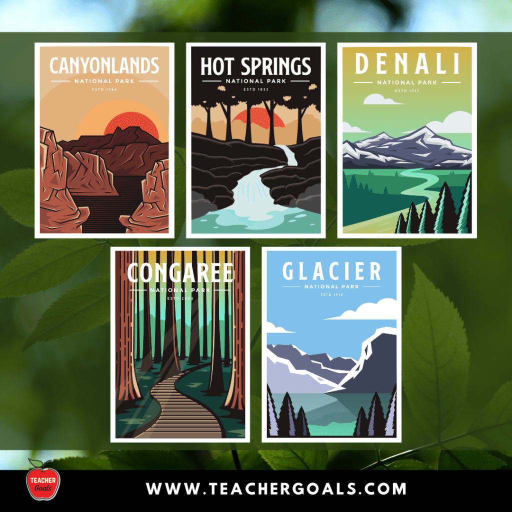 United States of America National Parks Posters - teachergoals.com