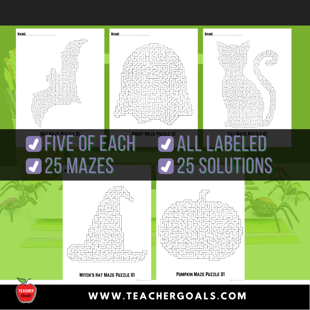 Crazy Halloween Mazes for All Ages | Halloween Activity| Volume 1