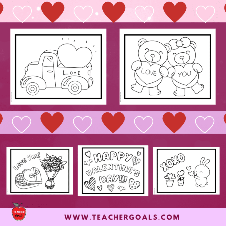 Valentine's Day Coloring Book & Activity Book | TeacherGoals