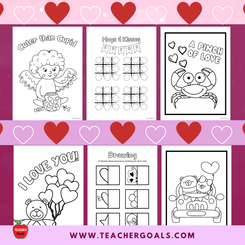 Valentine's Day Coloring Book & Activity Book | TeacherGoals