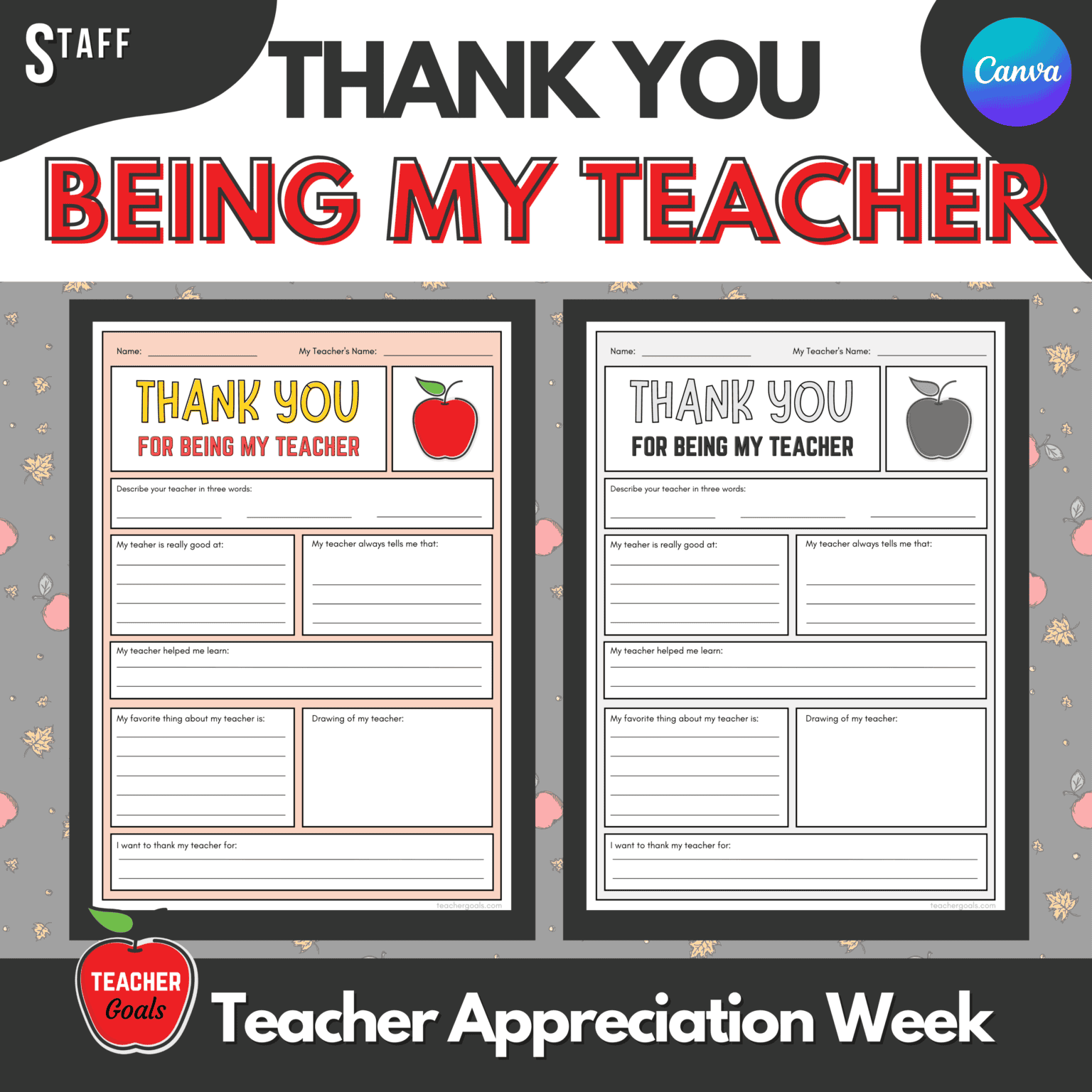 Teacher Appreciation Week | Room Service Tags Printable