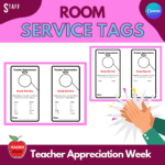 Teacher Appreciation Week | Room Service Tags Printable