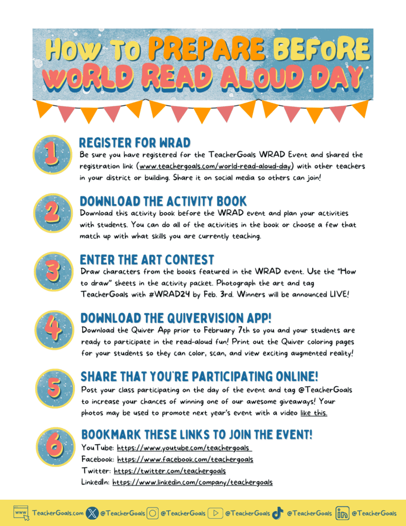Join TeacherGoals for World Read Aloud Day! | TeacherGoals