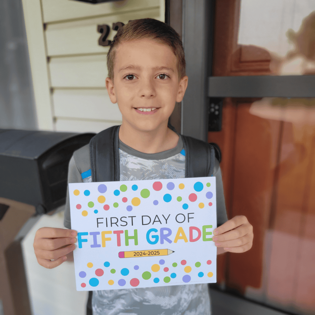 Back to School 2024-2025: Printable First Day of School Signs