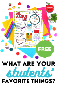"All About Me" Freebie for Back to School | Elementary